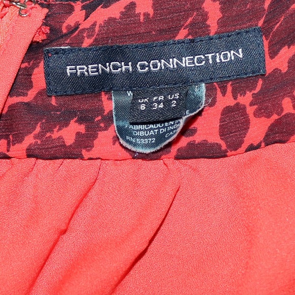French Connection | Dresses | French Connection Red And Black Dress ...